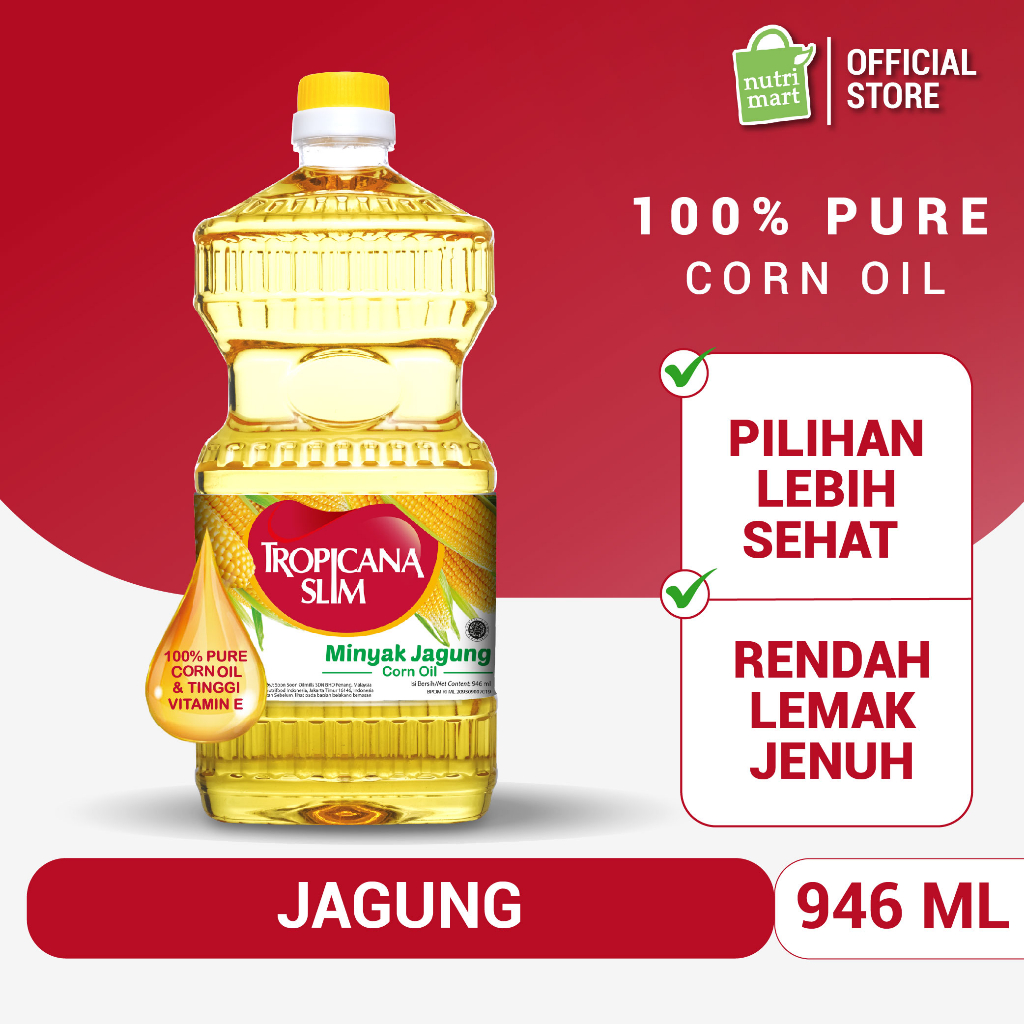 Jual Tropicana Slim Minyak Jagung 946ml - 100% Pure Corn Oil | Shopee ...