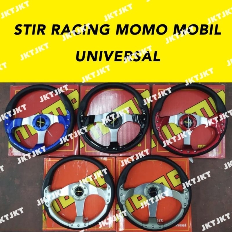 Jual Stir Racing Momo 14 inch Steer Mobil Universal . | Shopee Indonesia