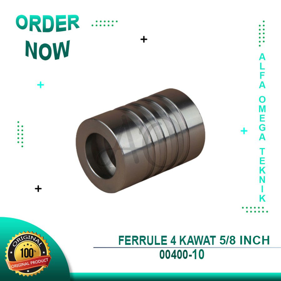 Jual FERRULE MODEL ULIR SELANG HIDROLIK 5/8" SLEEVE HOSE 4 KAWAT 00400 ...
