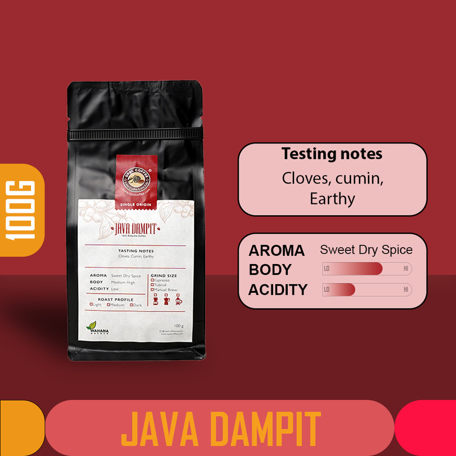 Jual Opal Coffee - Java Dampit Robusta Roasted Beans 100g | Shopee ...
