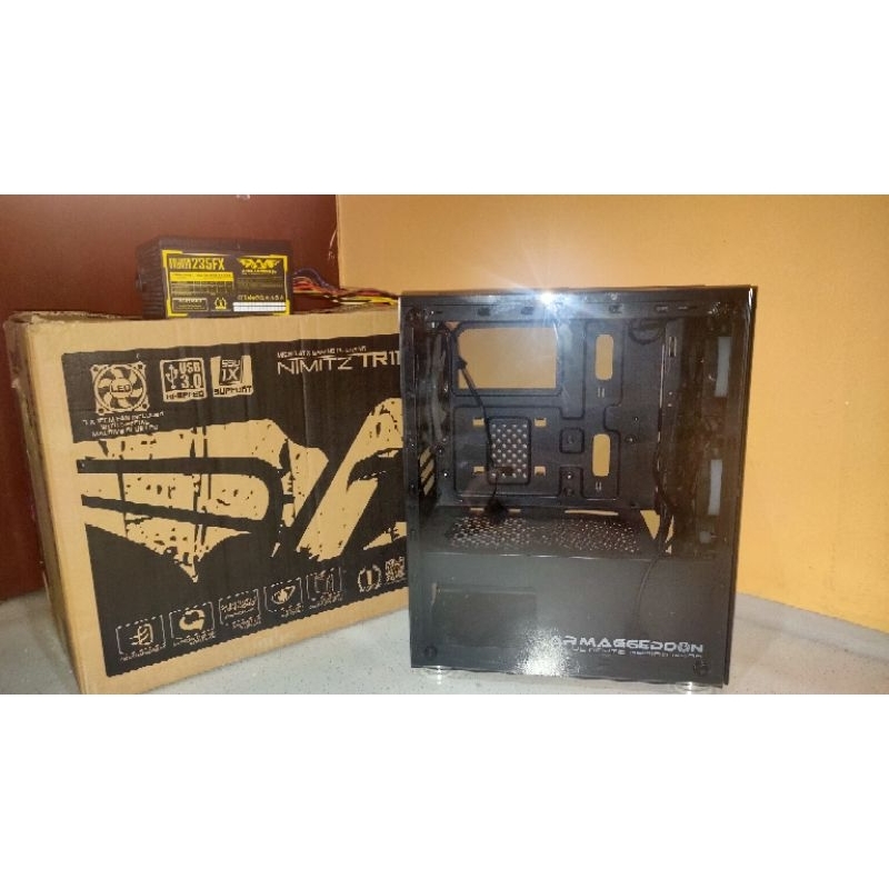 Jual Casing PC Armaggedon Nimitz TR1100 + PSU Armageddon Voltron Bronze ...
