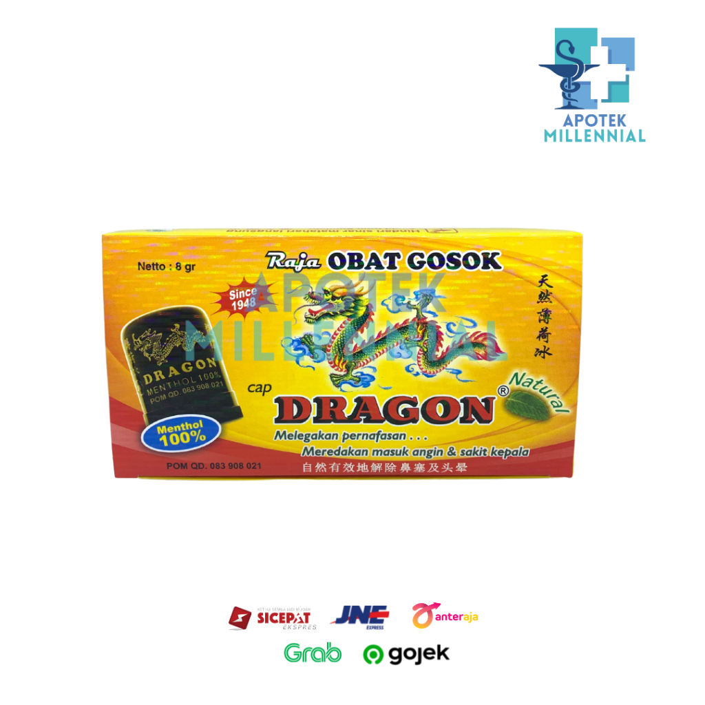 Jual CAP DRAGON BALSEM MENTHOL 8 G -BALSEM GOSOK- PIJAT | Shopee Indonesia