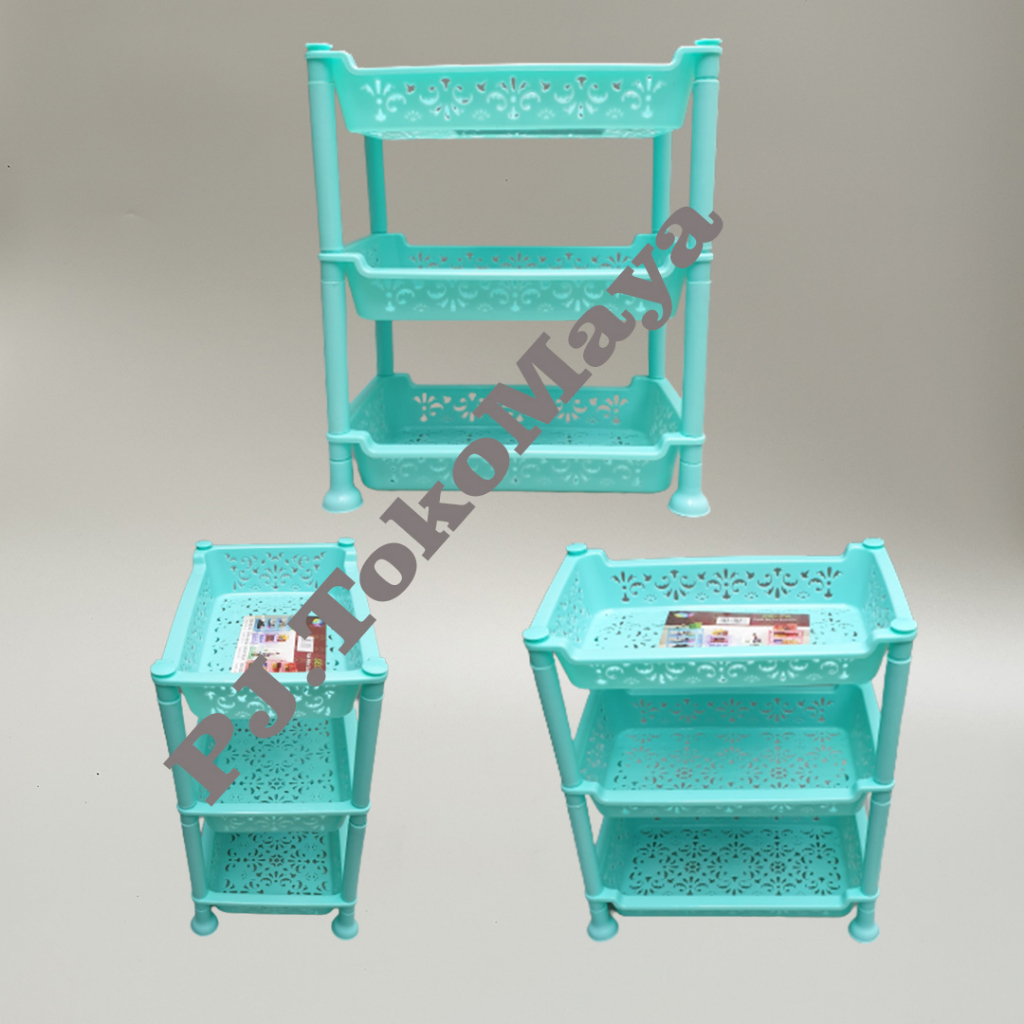 Jual Rak Susun Dapur Serbaguna 3 Tingkat Viola Segi Delta S3 / Rak ...