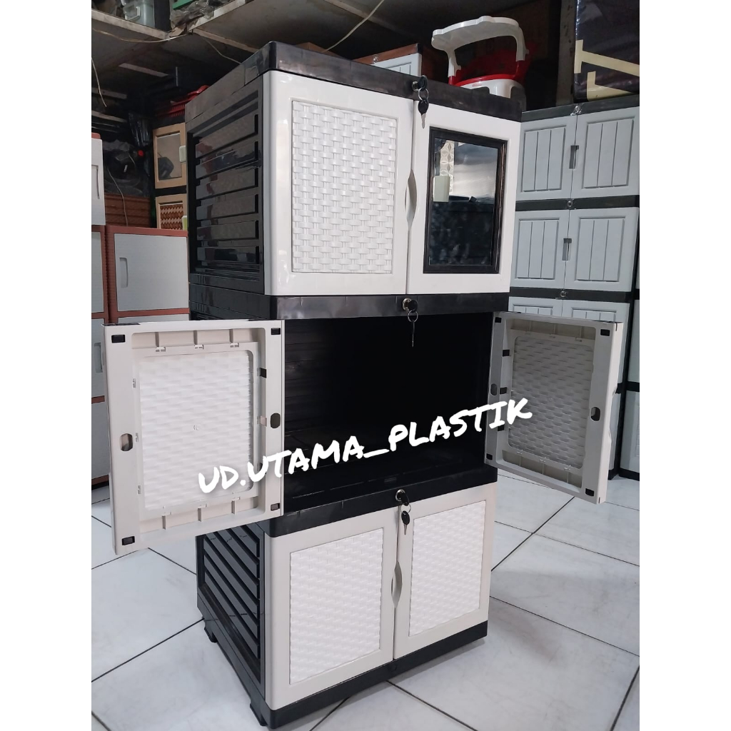 Jual LEMARI PLASTIK / LEMARI PAKAIAN / LEMARI SERBAGUNA / LEMARI KUNCI ...