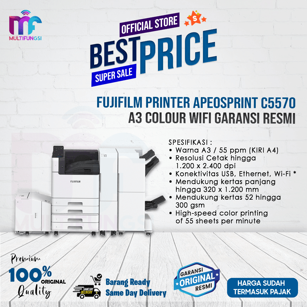 Jual Fujifilm Printer ApeosPrint C5570 A3 Colour WiFi Garansi Resmi | Shopee Indonesia