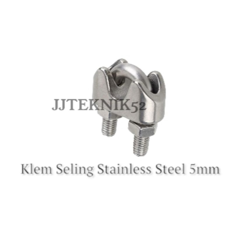 Jual Klem Seling Stainless 5mm / Wire Rope Clip SS 5mm | Shopee Indonesia