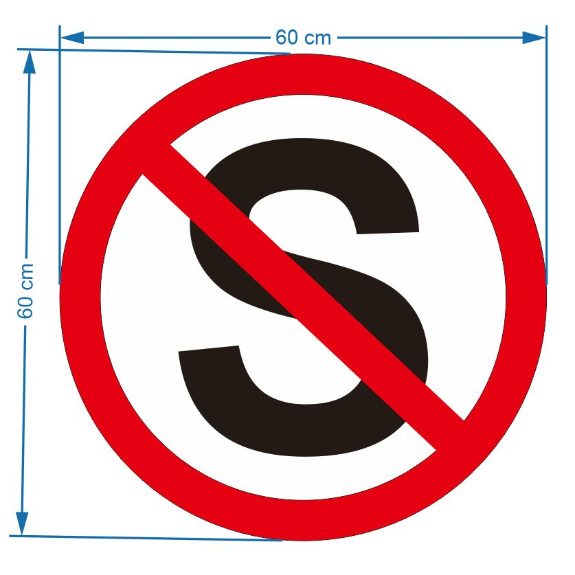 Jual Rambu Dilarang Berhenti Stop , Diameter 60cm | Shopee Indonesia