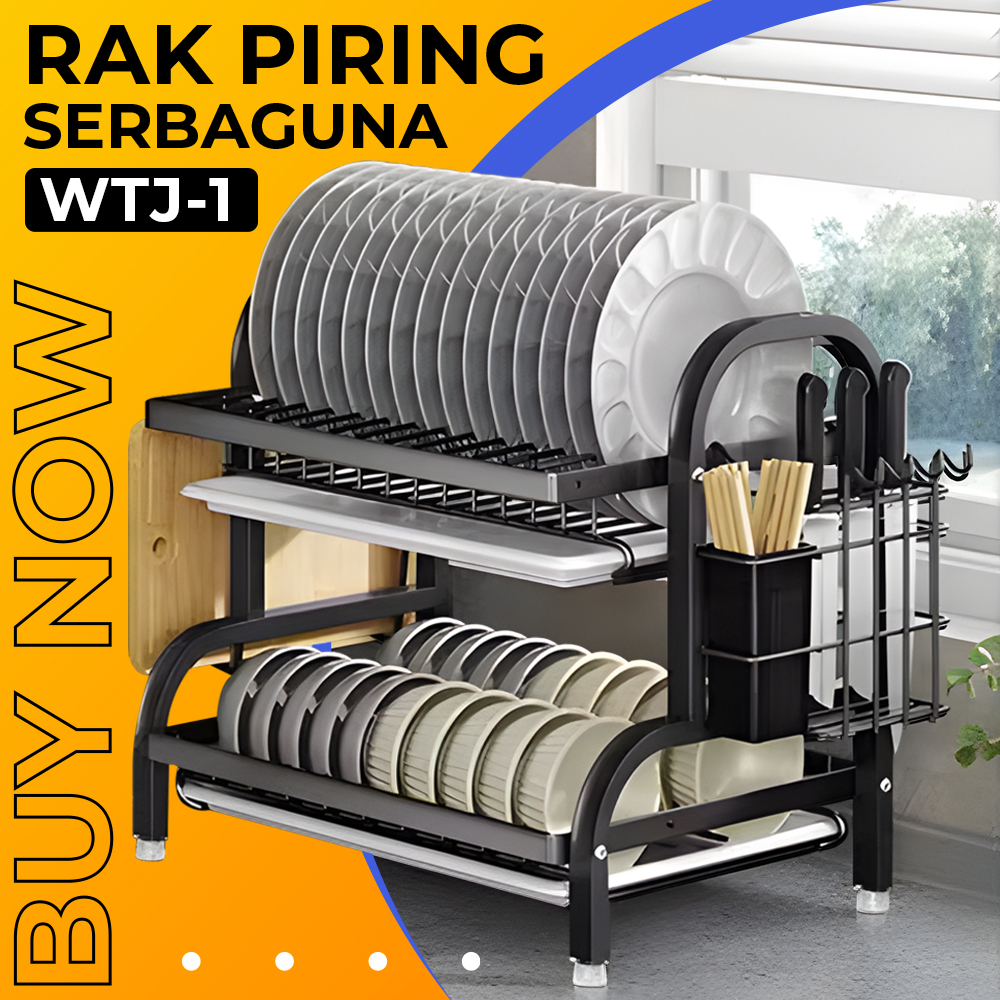 Jual Rak Piring Stainless 2 Susun Dan 3 Susun | Shopee Indonesia