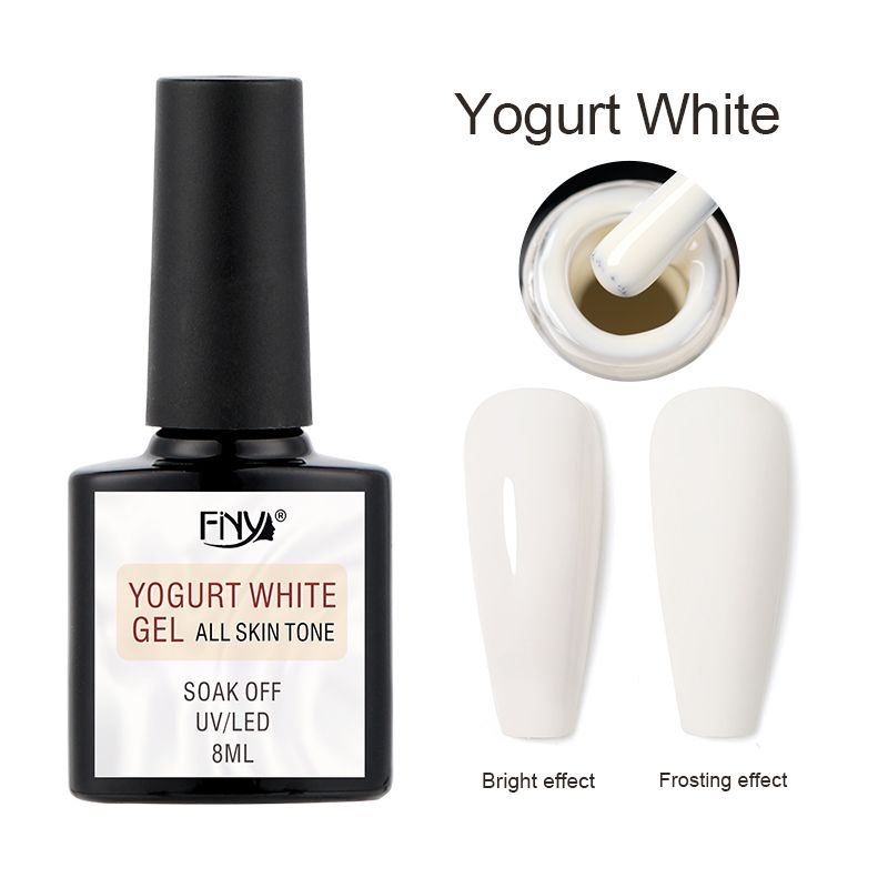 Jual FINY GEL YOGURT WHITE BEST SELLER COLOR GEL / KUTEK GEL WARNA ...