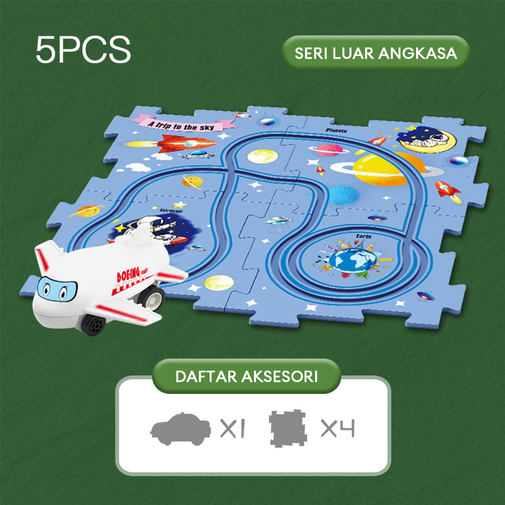 Jual Tatajoy Mainan Puzzle Track DIY Elektrik Anak Set Mainan Puzzle ...