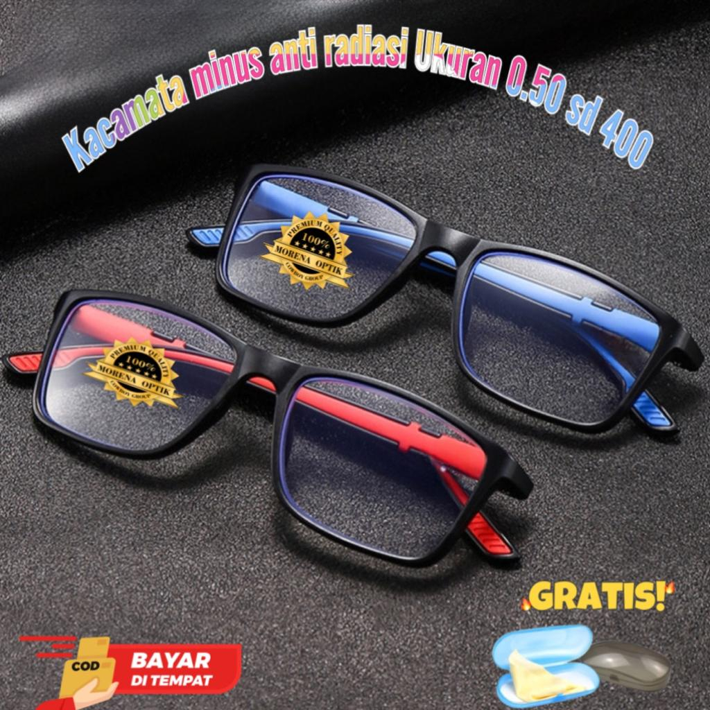 Jual Kacamata Minus Anti Radiasi Sporty Pria Dan Wanita Kacamata Minus ...