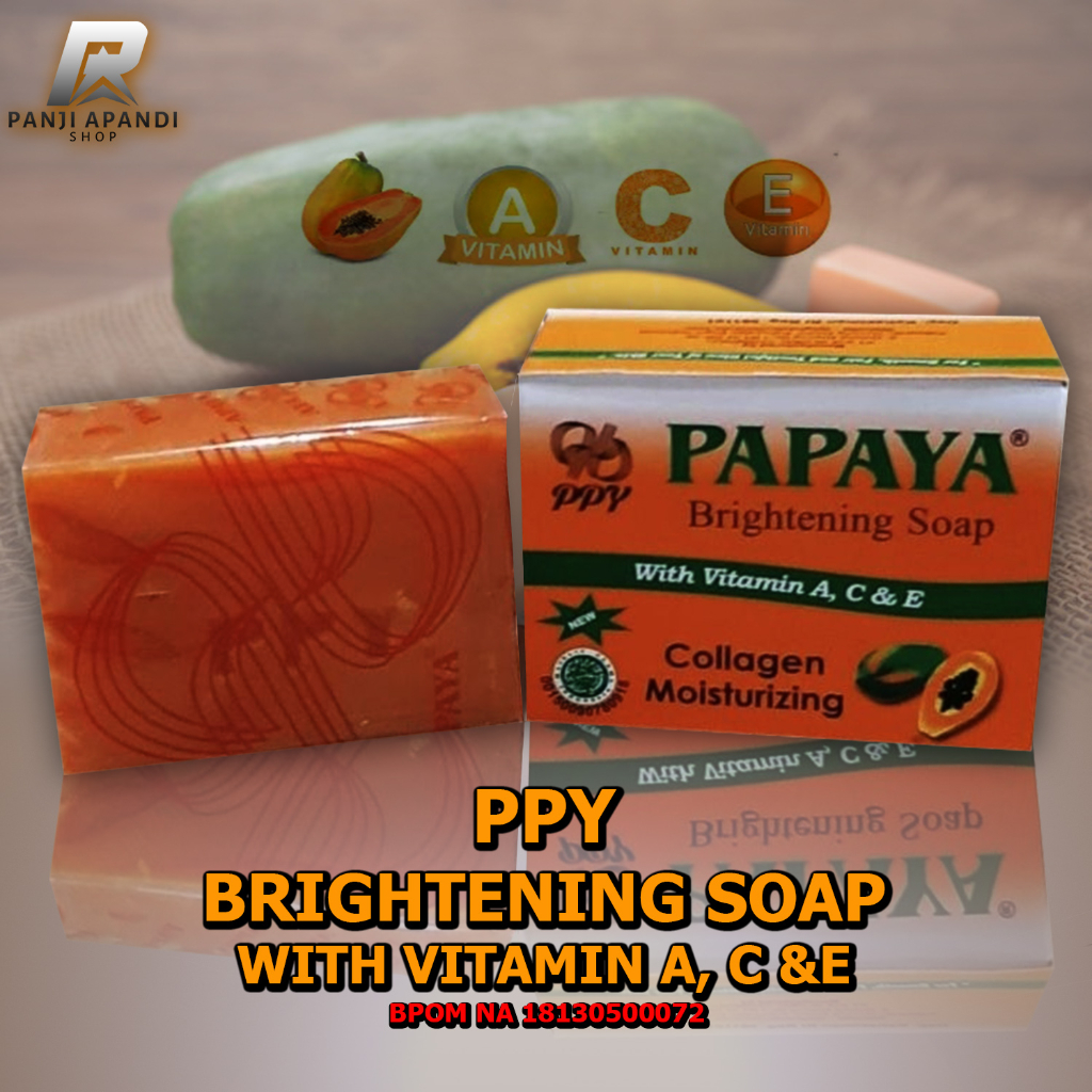 Jual [ORIGINAL] SABUN PEPAYA PPY PAPAYA BRIGHTENING SOAP WITH VITAMIN A ...
