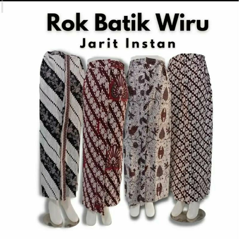 Jual Rok Batik Wiru Jarit Instan Jarik Batik Bawahan Kebaya Kondangan ...