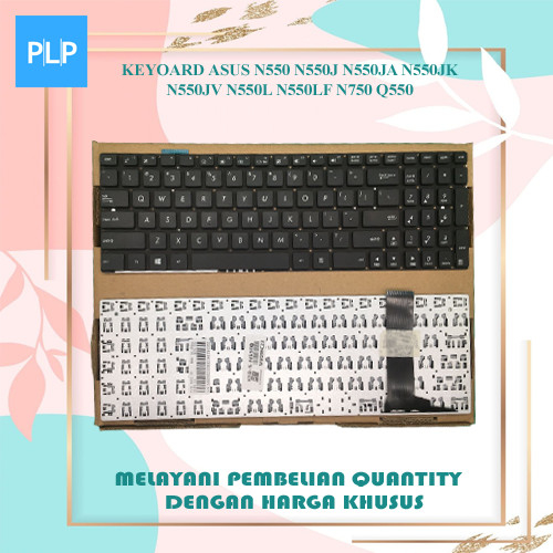 Jual Keyboard Asus N550 N550J N550JA N550JK N550JV N550LF N550L N750 Q550 NO BACKLIGHT | Shopee ...