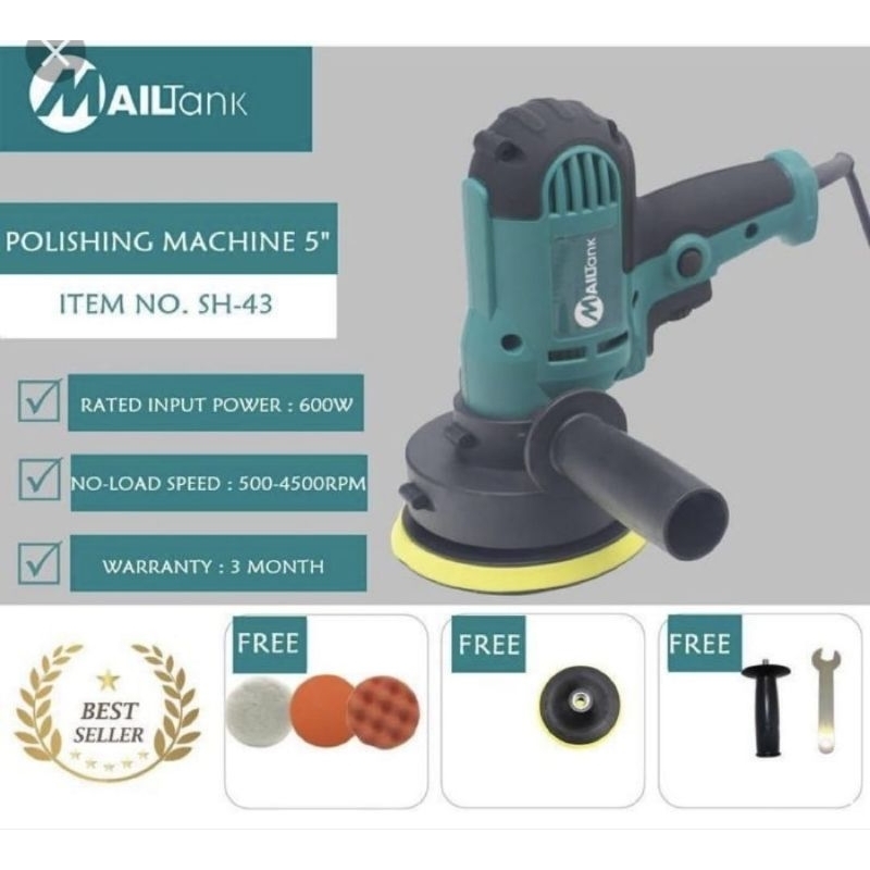 Jual Mesin poles mobil / Polishing machine 5" SH-43 / Mailtank SH-43 | Shopee Indonesia