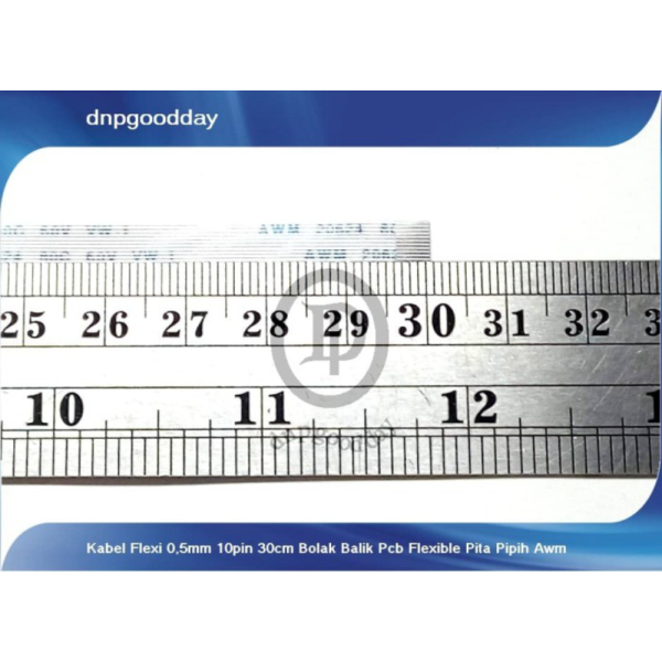 Jual Kabel Flexi 05mm 10pin 30cm Bolak Balik Pcb Flexible Pita Pipih ...