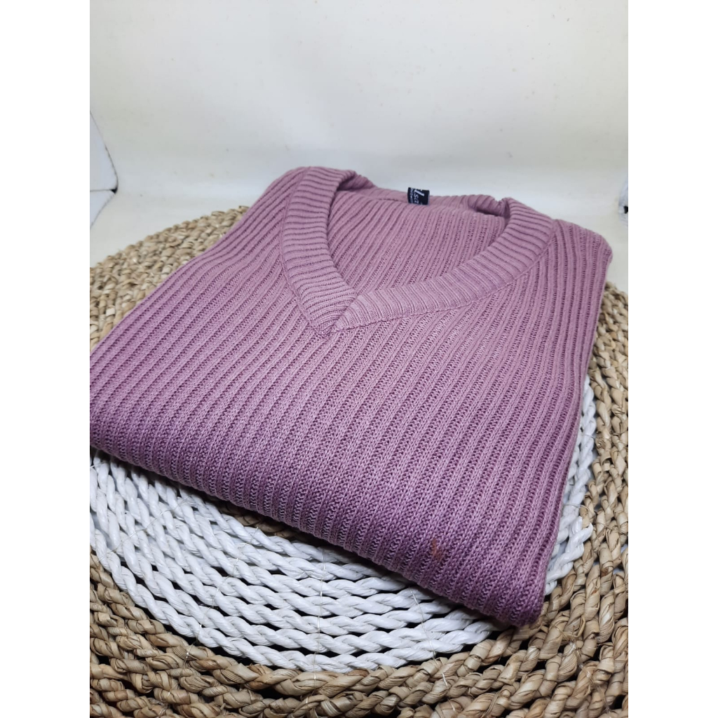 Jual Vest Rajut Salur Kerah V Panjang / Rompi Rajut Premium /Vest Rajut ...