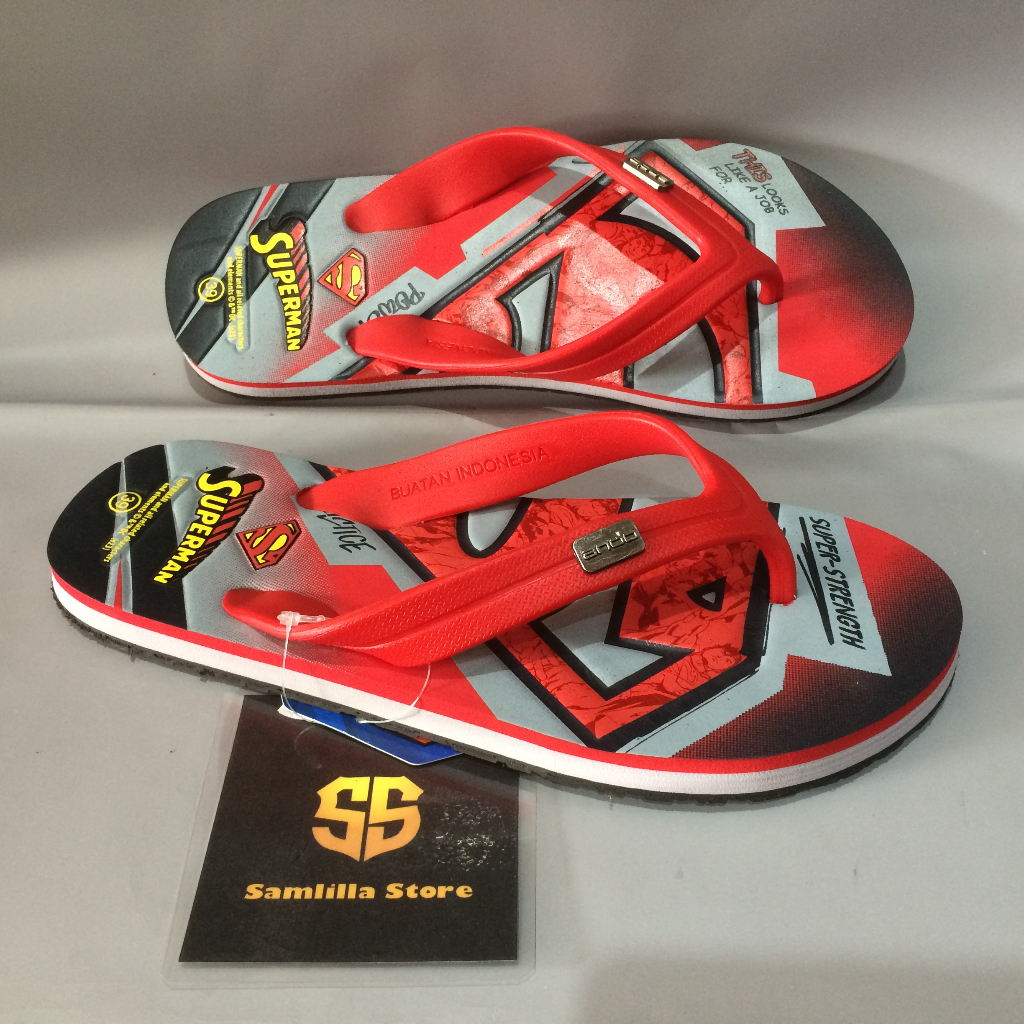 Jual Ando SPM 2302 Sandal Jepit Rubber Pantai Santai Pria Superman ...