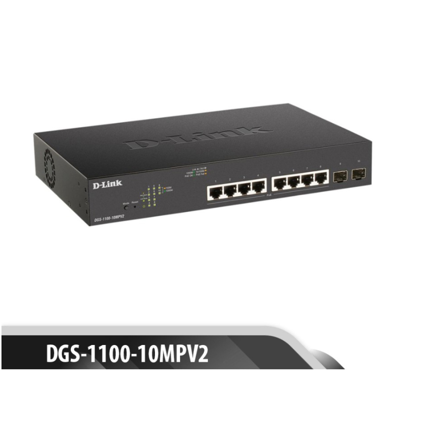 Jual D-Link DGS-1100-10MPV2 10-port Gigabit Smart Managed PoE | Shopee ...