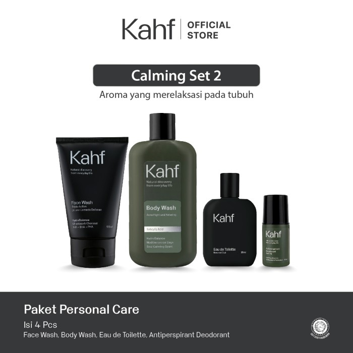 Jual Kahf Paket Personal Care Isi 4pcs - Face Wash, Body Wash, EDT ...