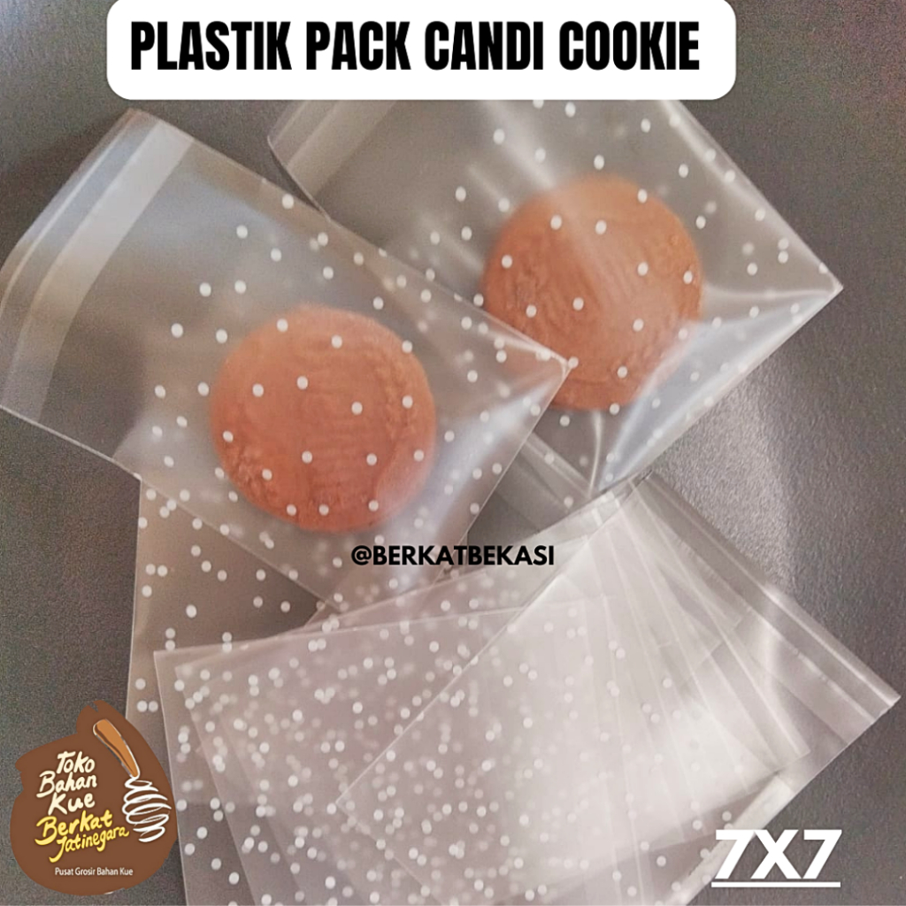 Jual PLASTIK OPP LEM POLKADOT DOFF/PLASTIK COOKIE 100 PCS | Shopee ...