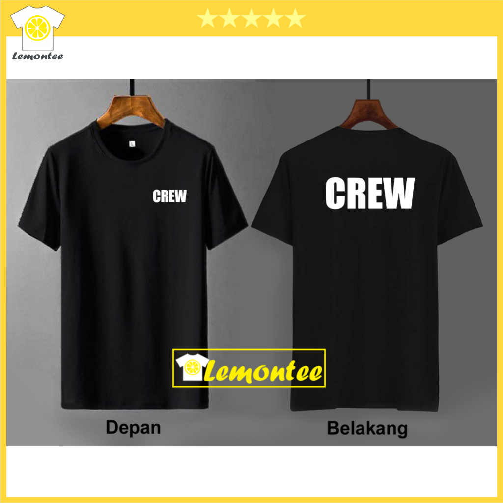 Jual Kaos Distro Pria Wanita CREW Kaos Cowok Cewek Sablon Gambar ...