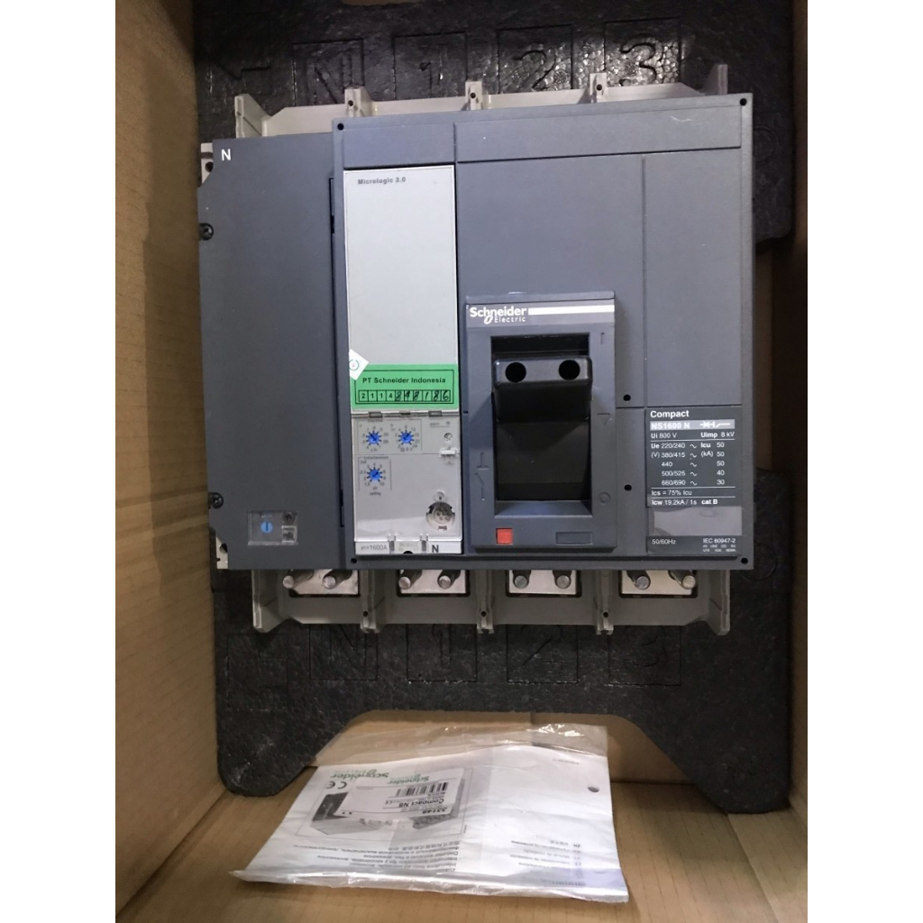 Jual SCHNEIDER MCCB NS1600N NS1600 N 1600A 1600 A AMPER 4POLE 4P 50kA ...