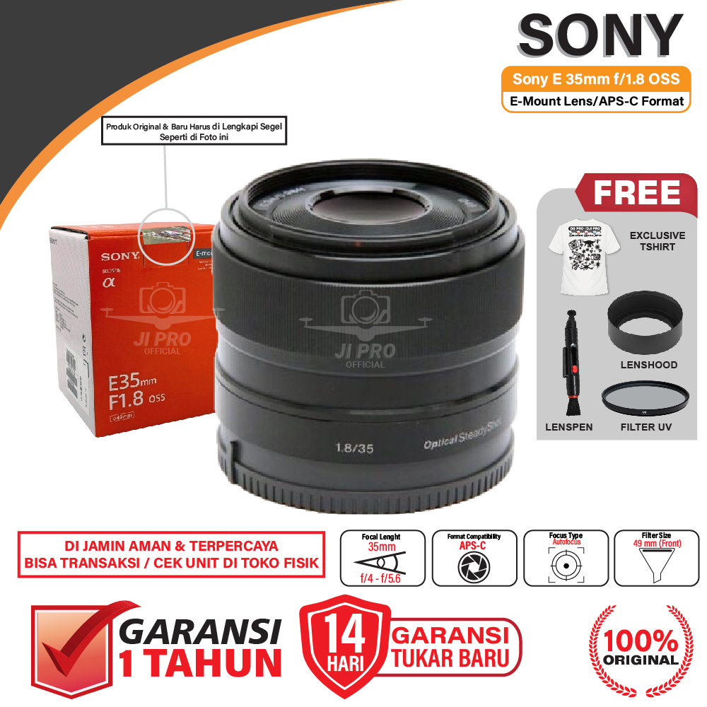 Jual SONY E 35MM F1.8 OSS E MOUNT LENSA KAMERA MIRRORLESS LENS - SONY E 35MM DISTRIBUTOR ...