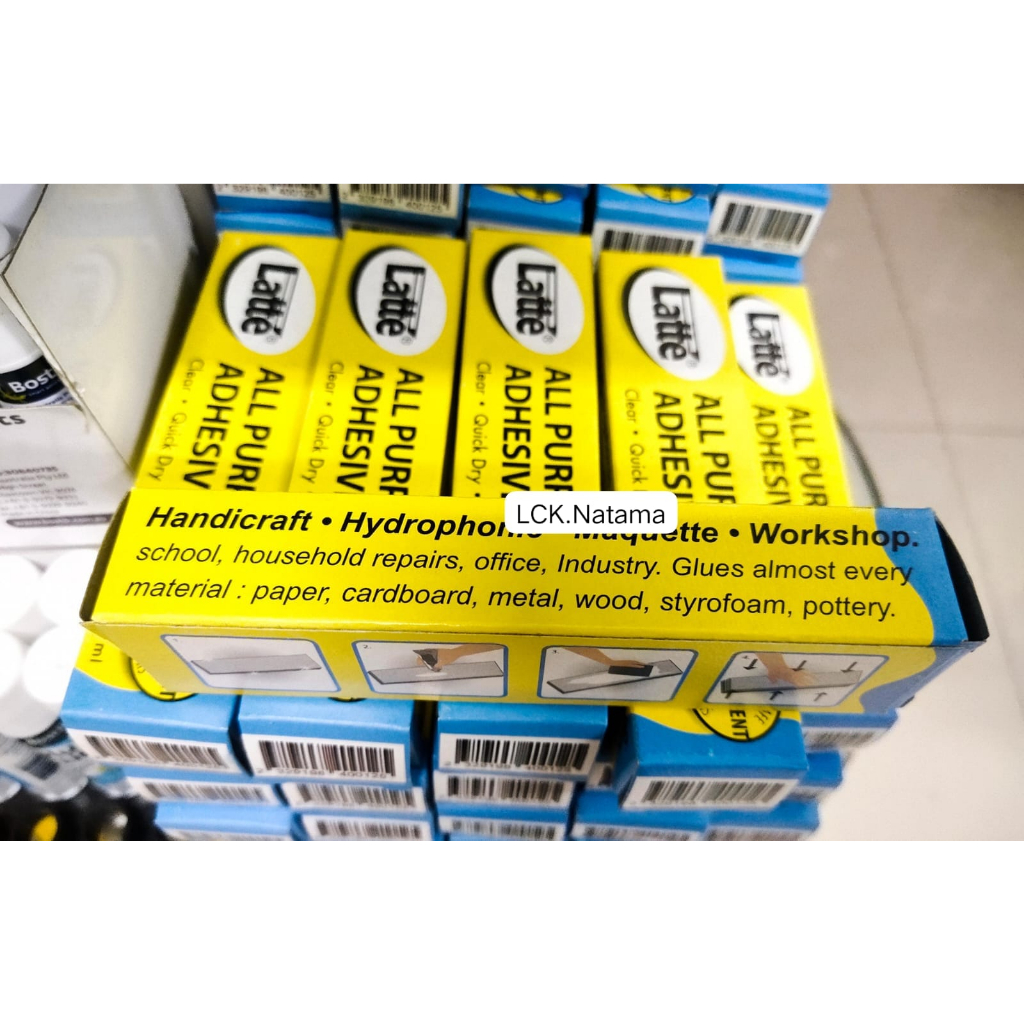 Jual LATTE All purpose adhesive 30ml lem styrofoam | Shopee Indonesia