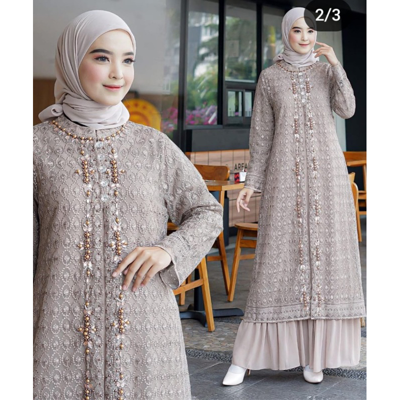 Jual gamis cardigan | Shopee Indonesia