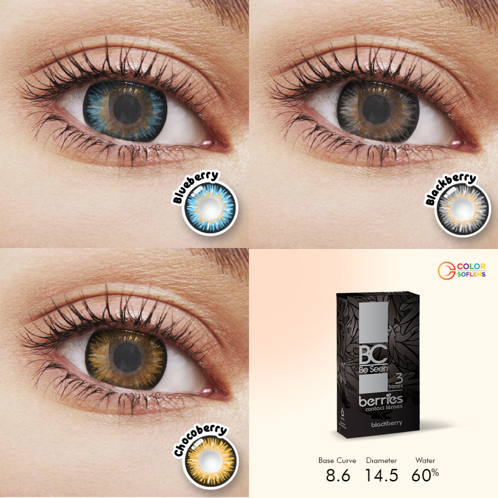 Jual Softlens Colors Berries Normal/Minus DIA 14.5mm | Shopee Indonesia