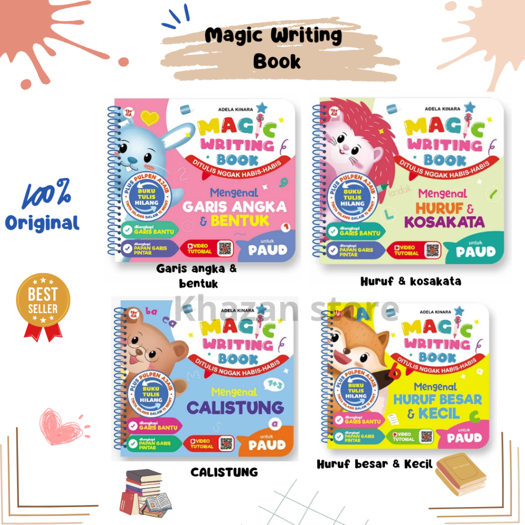 Jual Buku Magic Writing Book ditulis nggak habis-habis | Shopee Indonesia