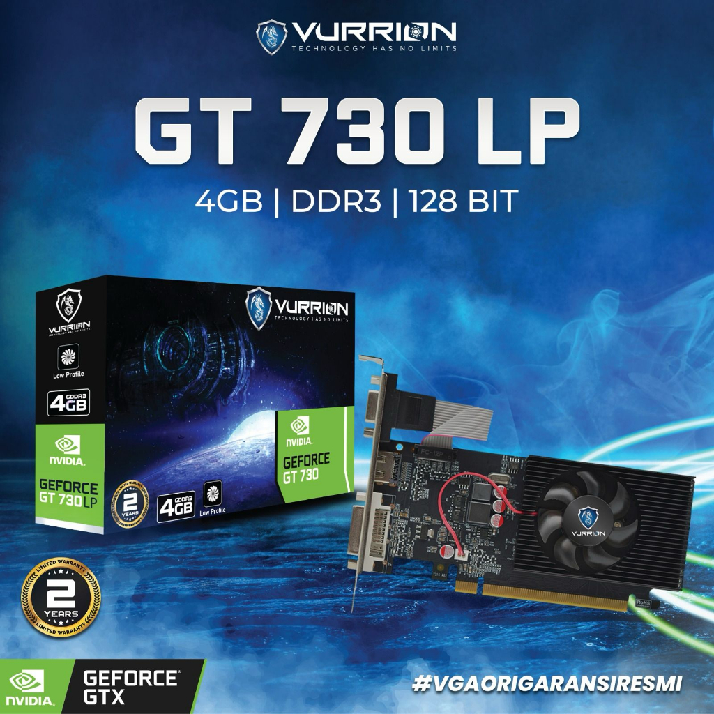 Jual VGA VURRION GT 730 4GB DDR3 128Bit GAMING VGA ORI | Shopee Indonesia