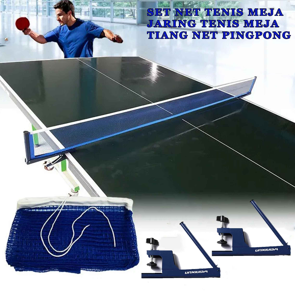 Jual Set Net Tenis Meja / Jaring Tenis Meja / Tiang Net Pingpong | Shopee Indonesia