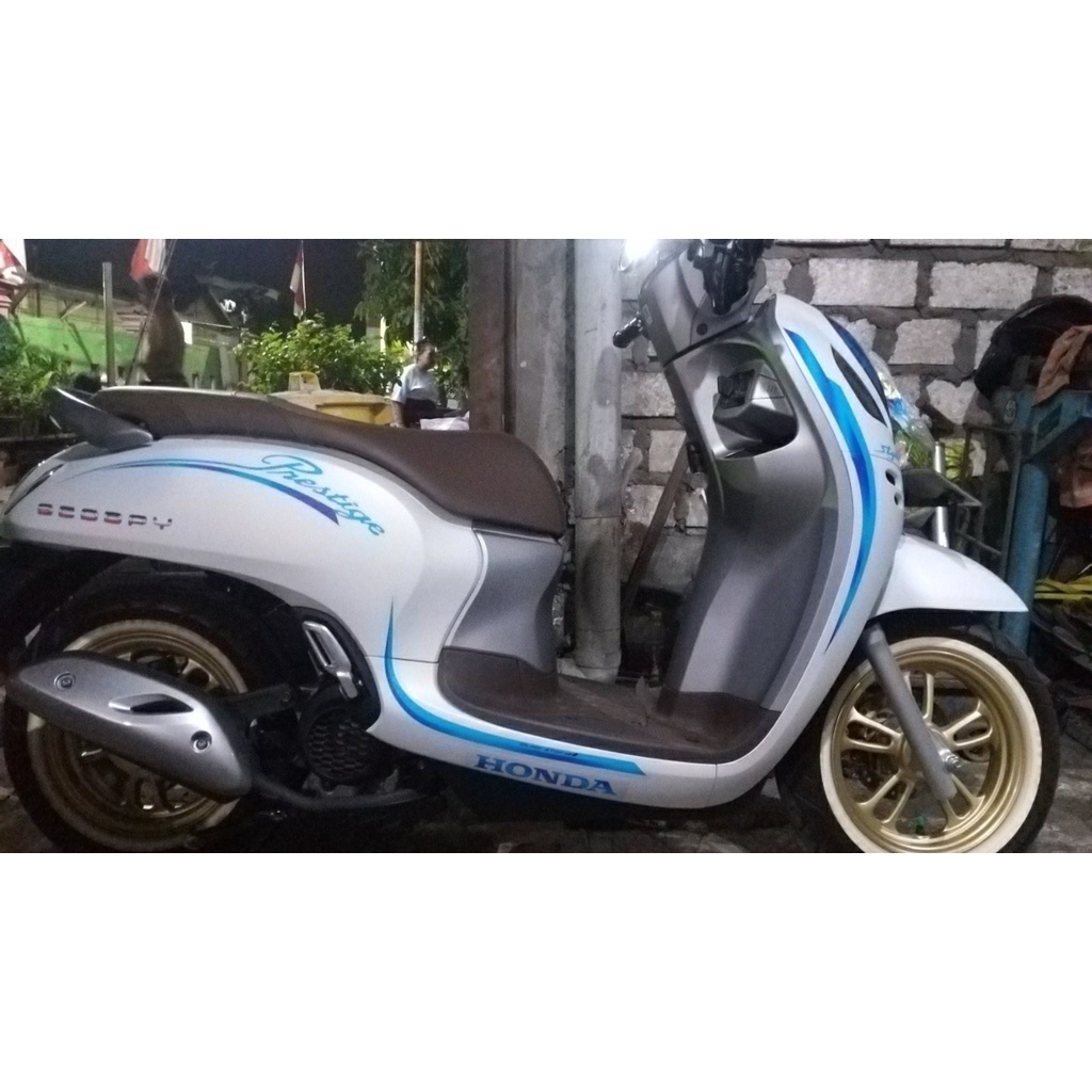 Jual STRIPING SCOOPY 2021-2022 PRESTIGE TRANSPARAN UV NEW DESIGN ...