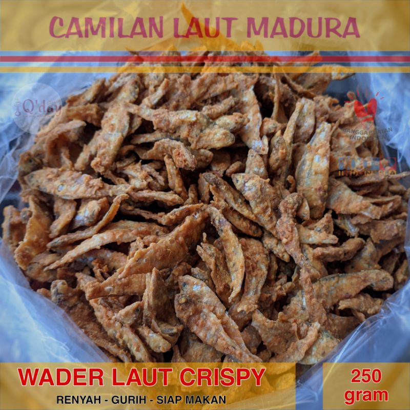 Jual Ikan Wader Crispy Gurih Camilan Laut Madura Oleh-oleh Khas - 250gr ...