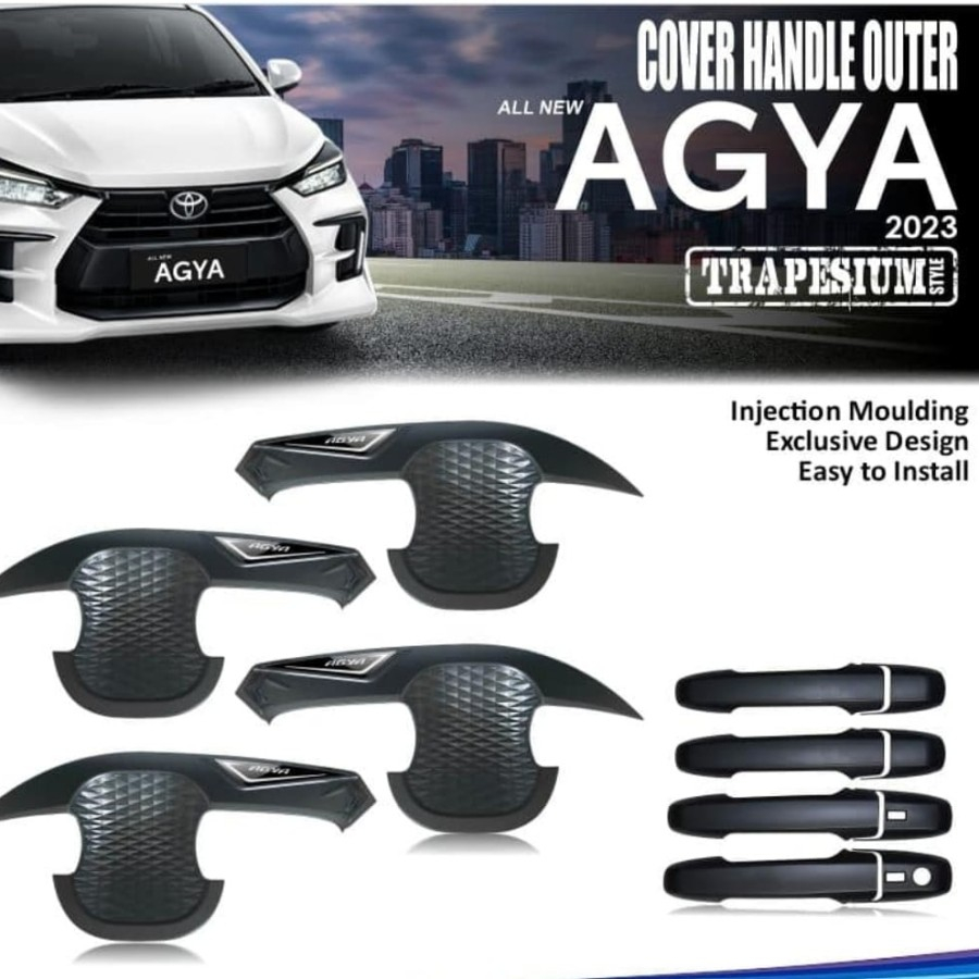 Jual Paket Cover Handle & Outer Hitam All New Agya 2023 2024 | Shopee Indonesia