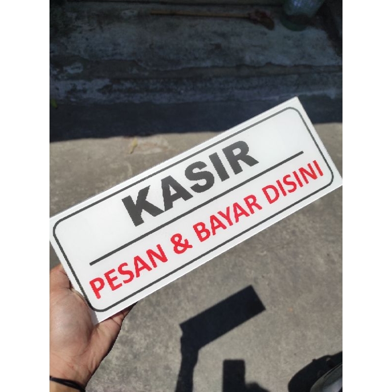 Jual Akrilik / Stiker Kasir Pesan Dan Bayar Disini | Shopee Indonesia