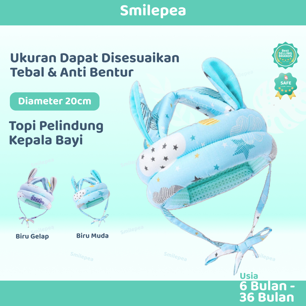 Jual Smilepea Topi Pelindung Kepala Bayi Anti Bentur Lucu Baby Head ...