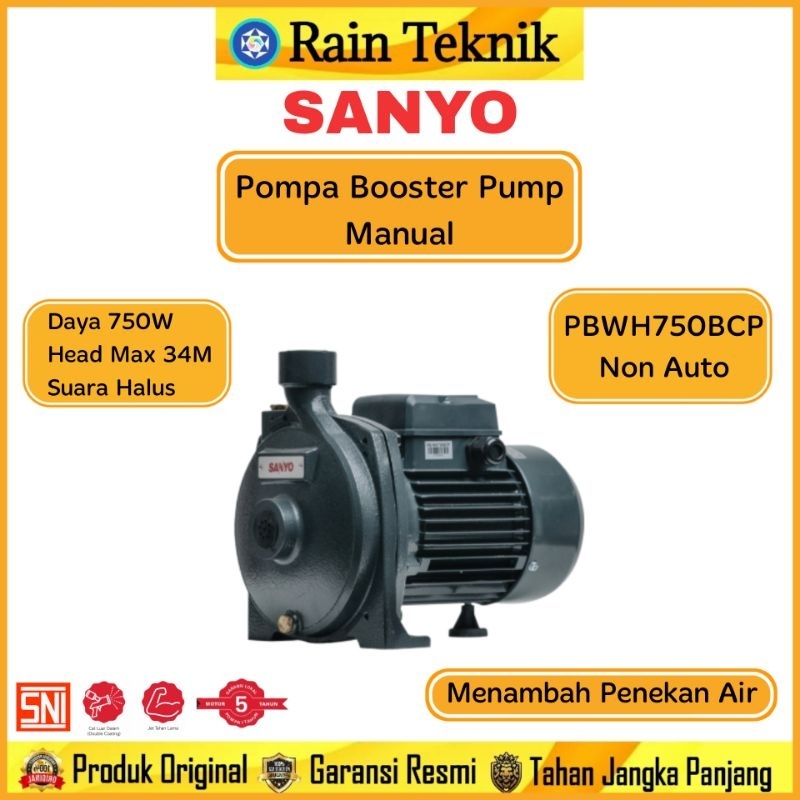 Jual Pompa Air Pendorong Sanyo PB-WH750BCP Manual Dorong 750 Watt ...