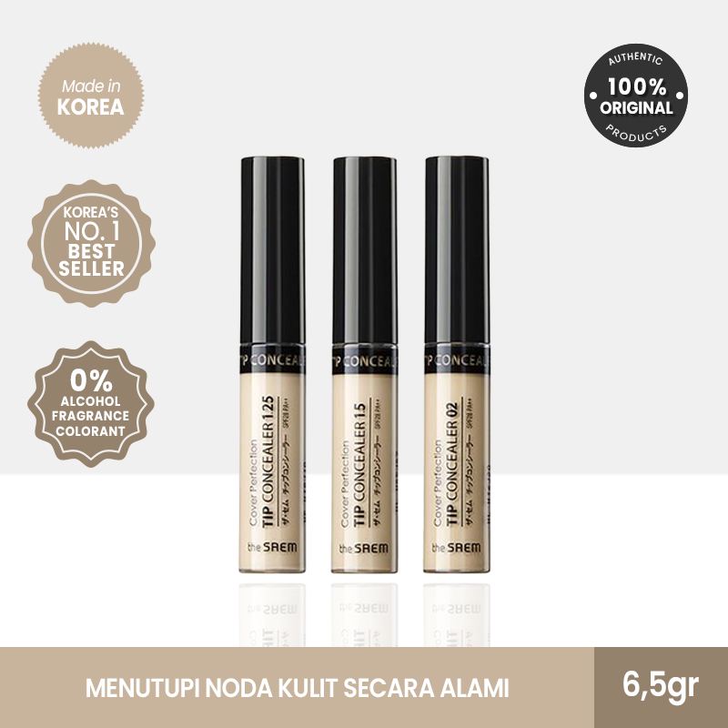 Jual The Saem Cover Perfection Tip Concealer SPF28 / PA ++ 6.5g | Shopee Indonesia