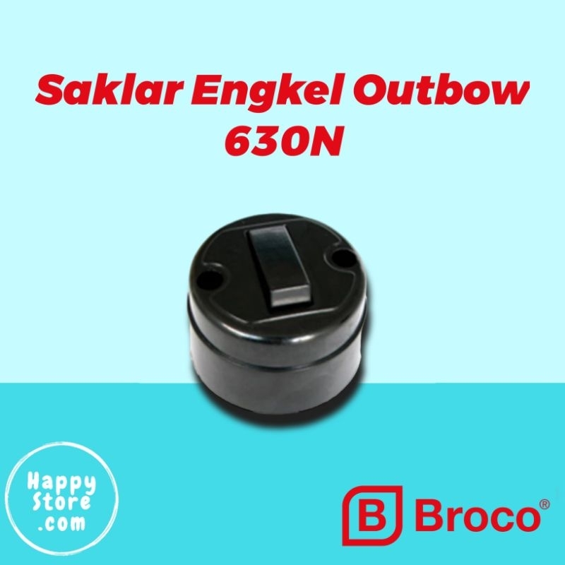 Jual Saklar Engkle Outbow Broco 630N 6A black | Shopee Indonesia