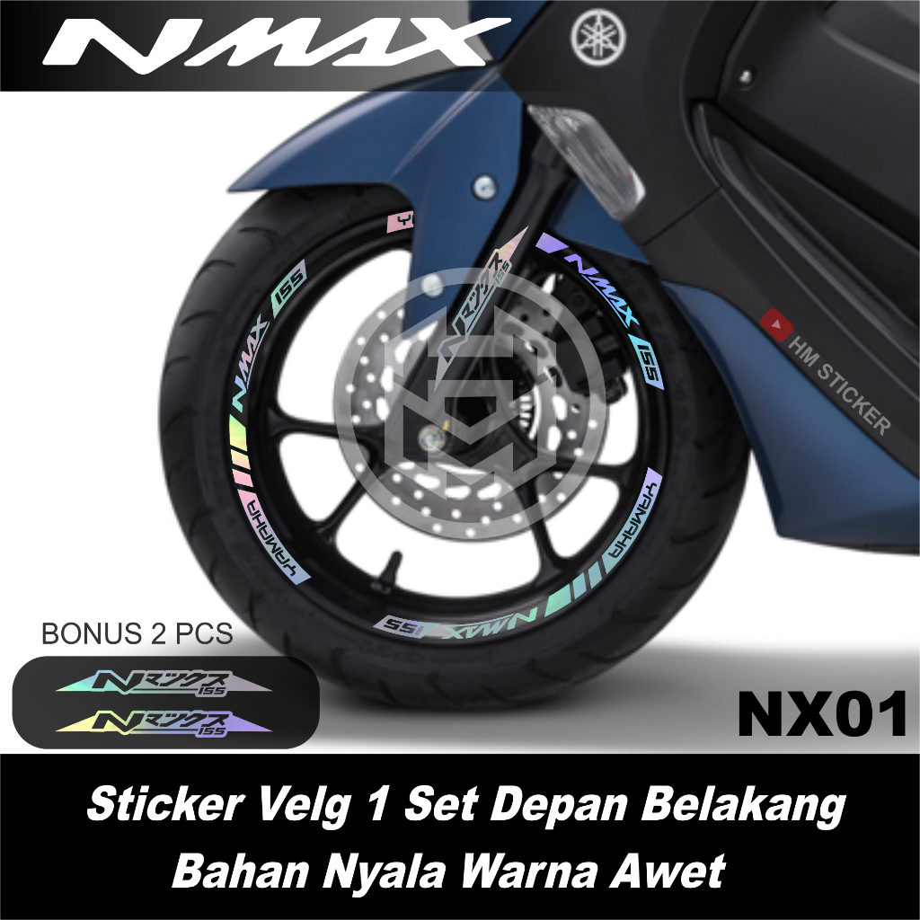 Jual STICKER CUTTING LIST VELG NMAX KODE NX01 | Shopee Indonesia