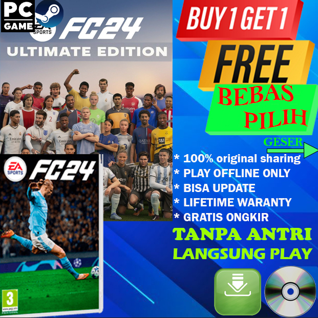 Jual FC 24 / FIFA 24 / FIFA 25 / FIFA 23 / PC ORIGINAL 100% | Shopee Indonesia