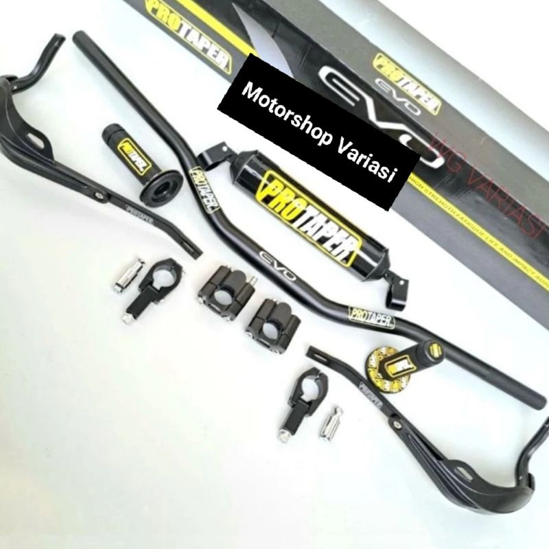 Jual Paketan Stang Fatbar Protaper Evo Plus Raiser Plus Handguard ...