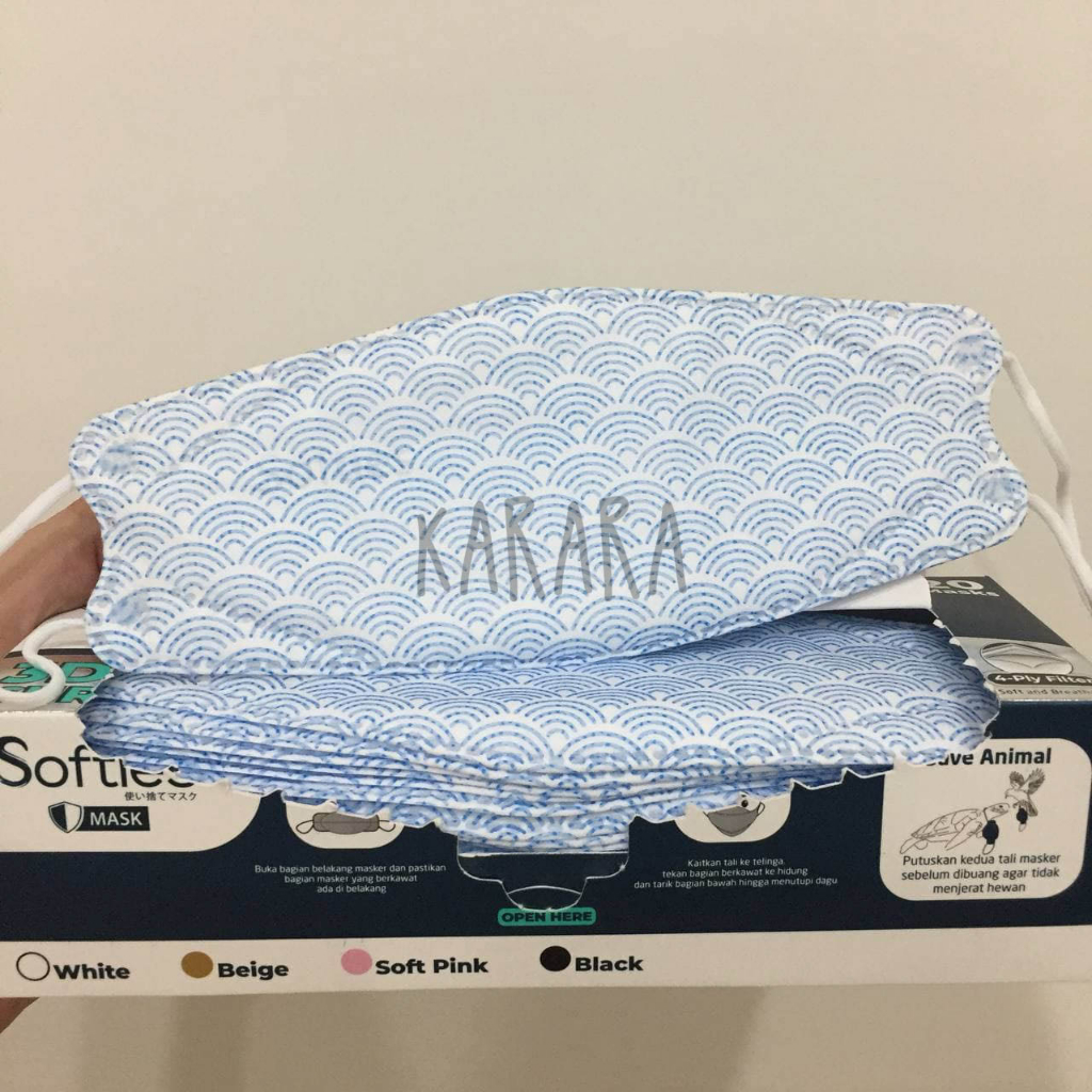 Jual MASKER SOFTIES 3D MASK SURGICAL 4ply - KF94 | Shopee Indonesia