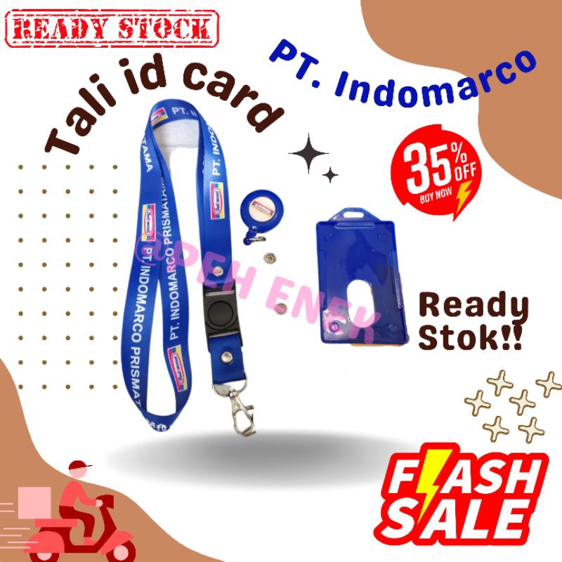 Jual Tali Id Card Indomaret indomarco Pristama tali Indomarco printing ...