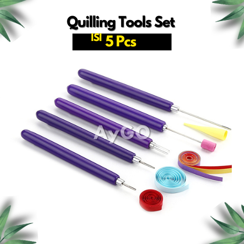 Jual 5pcs/Set QUILLING PEN TOOLS / Quilling Paper Pen/ Alat Quilled ...