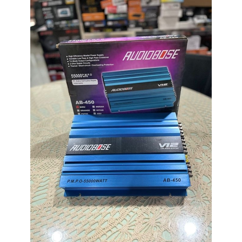 Jual POWER AMPLIFIER MOBIL 4 CHANNEL TIPE AB 450 AUDIOBOSE | Shopee ...