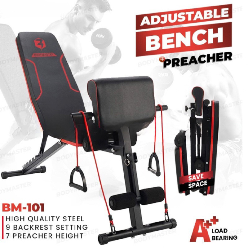 Jual adjustable bench sit up bench biceps bench alat olahraga latihan ...